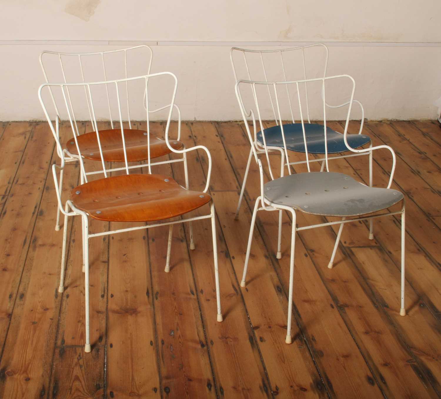 Lot 337 - A set of four 1950s Ernest Race Antelope