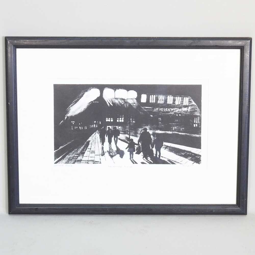 Lot 15 - David Shapiro, 1916-2014, Leipzig Hbf, print,