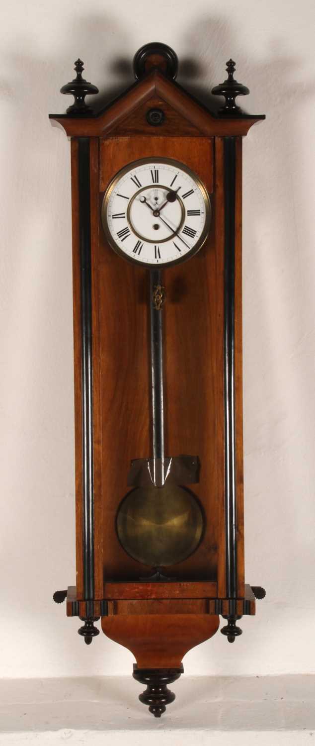 Lot 356 - A Vienna wall clock, circa 1900, housed in a