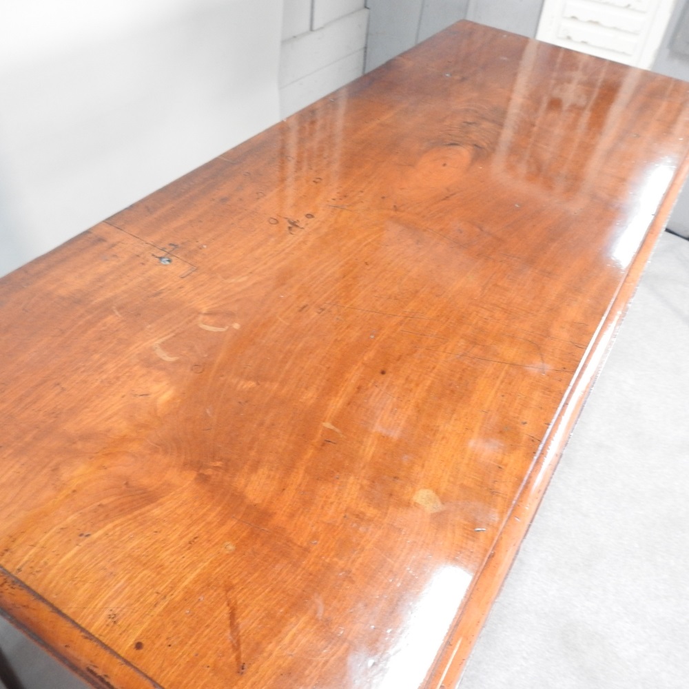 Lot 248 - An Edwardian walnut sideboard, on turned