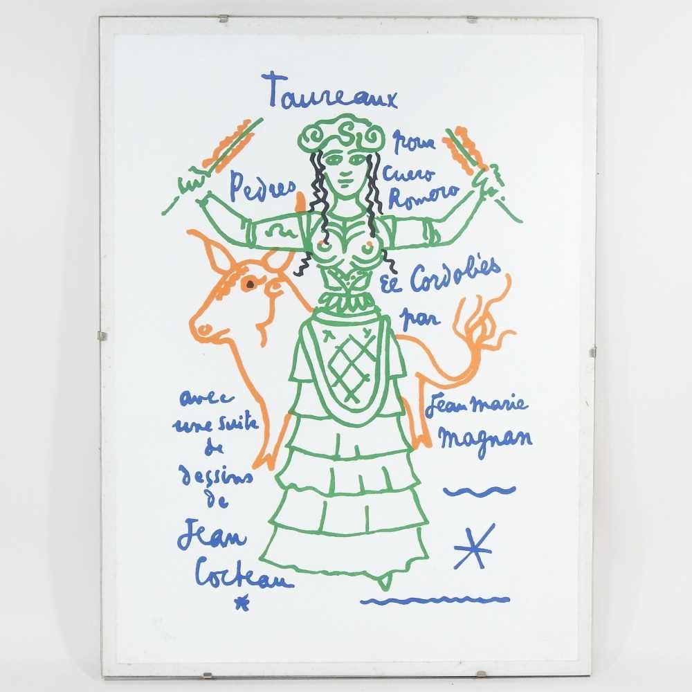 Lot 540 - Jean Cocteau, 1889-1963, Taureaux, limited