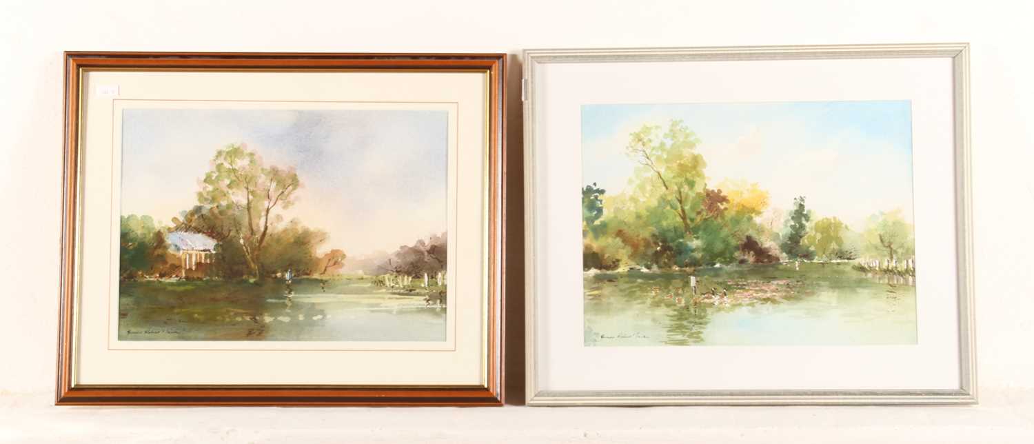 Lot 321 - Gerald Robert Tucker, b.1932, Ducks on the