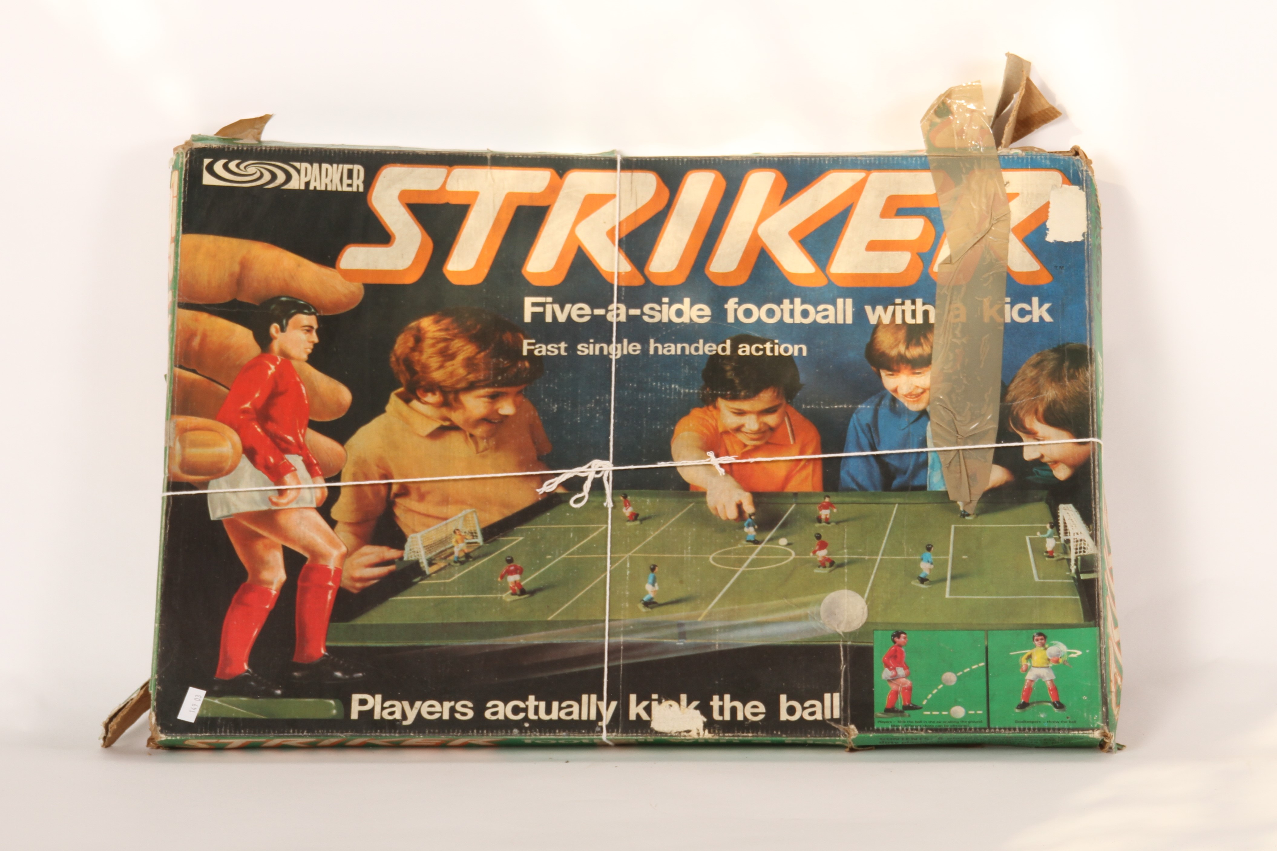 Lot 312 - Four vintage games: Striker, Powertrack 4000,