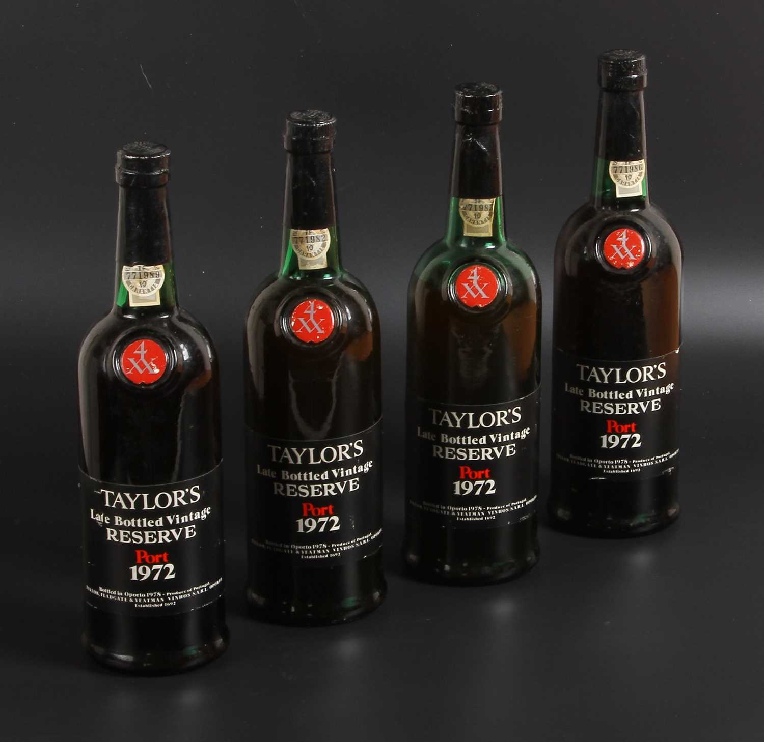 Lot 5 - Four bottles of Taylor's 1972 late bottled