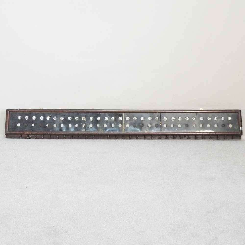 Lot 112 - A Victorian hotel servant's bell box, with