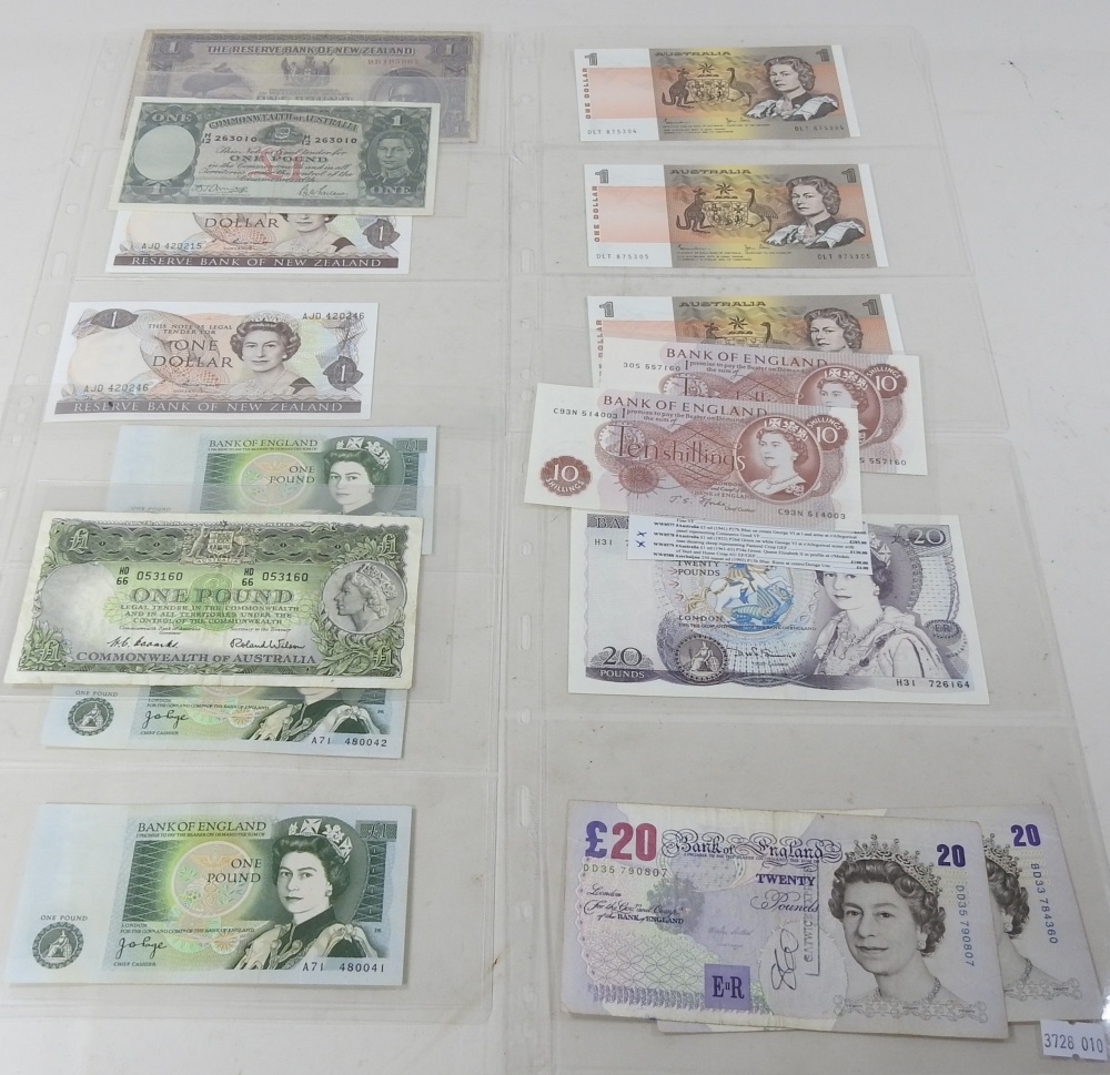 Lot 247 - A collection of old bank notes, to include