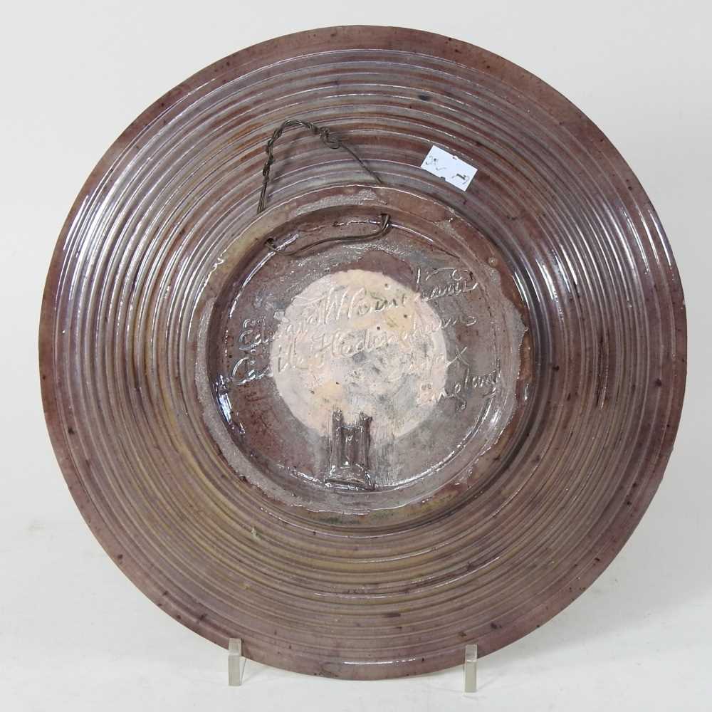 Lot 9 - A Castle Hedingham pottery dish, decorated in