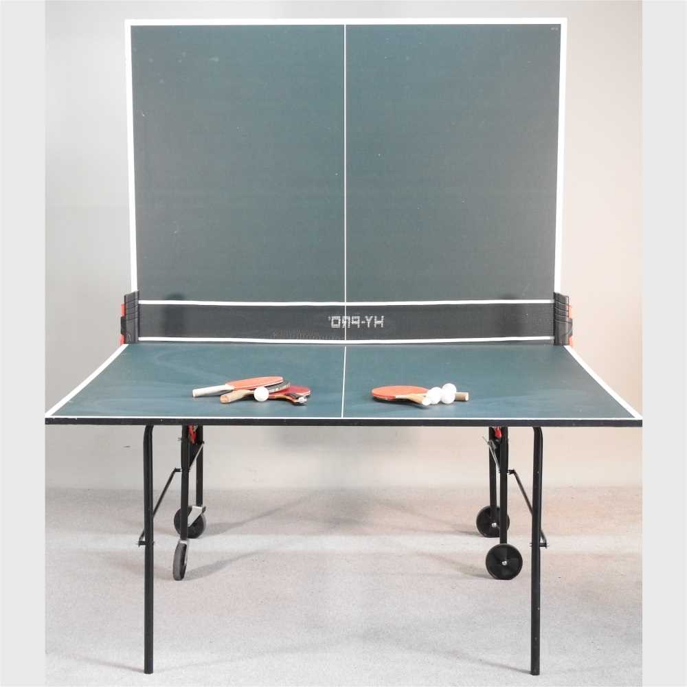 Lot 95 - A Butterfly folding table tennis table, with