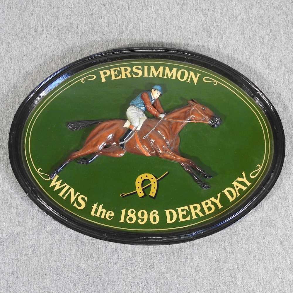 Lot 215 - A Persimmon wooden sign