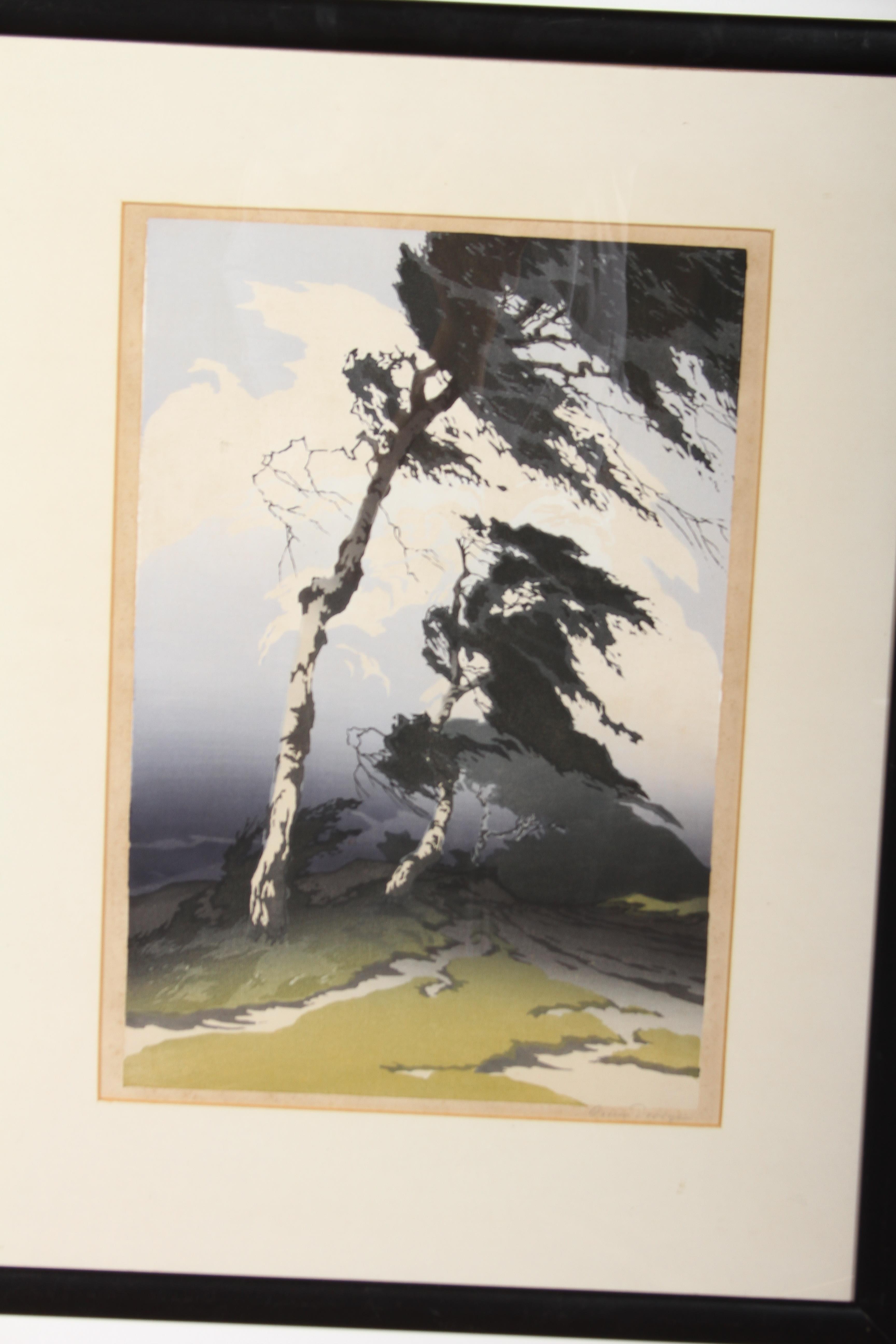 Lot 648 - Oscar Droege (German, 1898-1983), Windswept