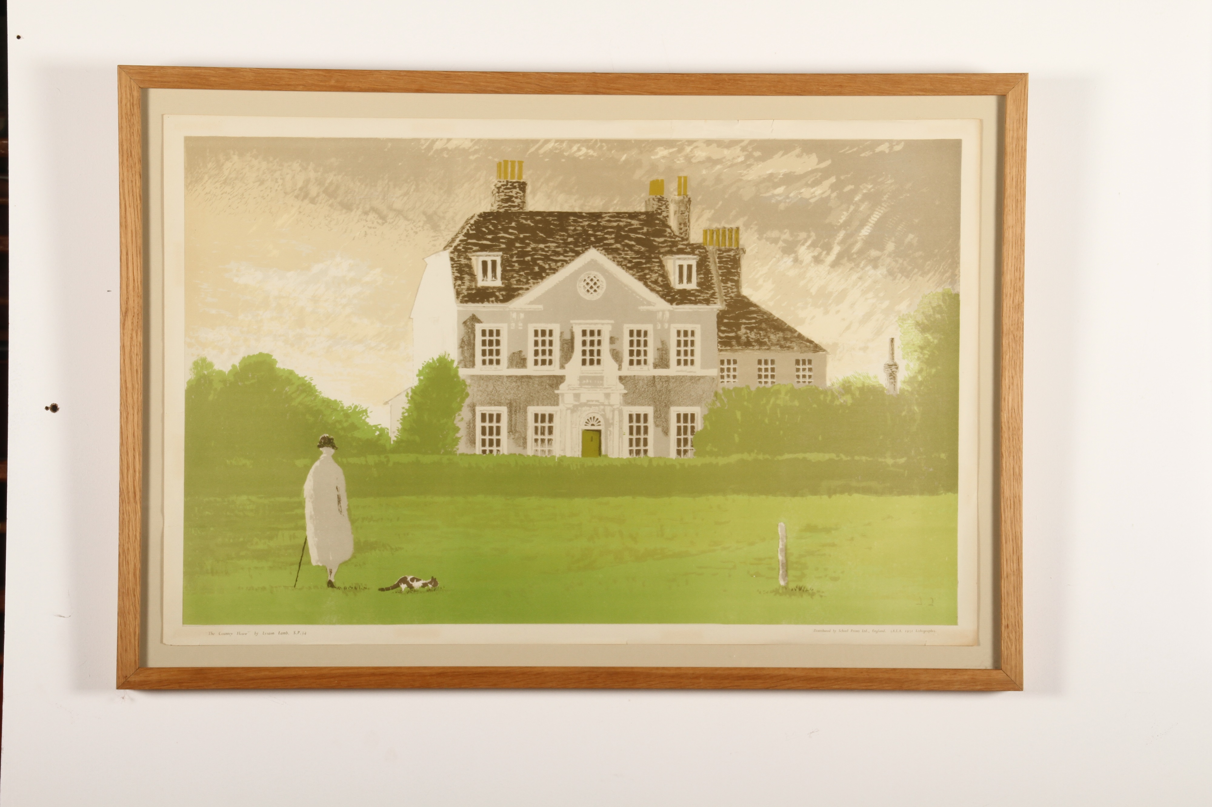 Lot 253 - Lynton Lamb, 'The Country House', lithograph