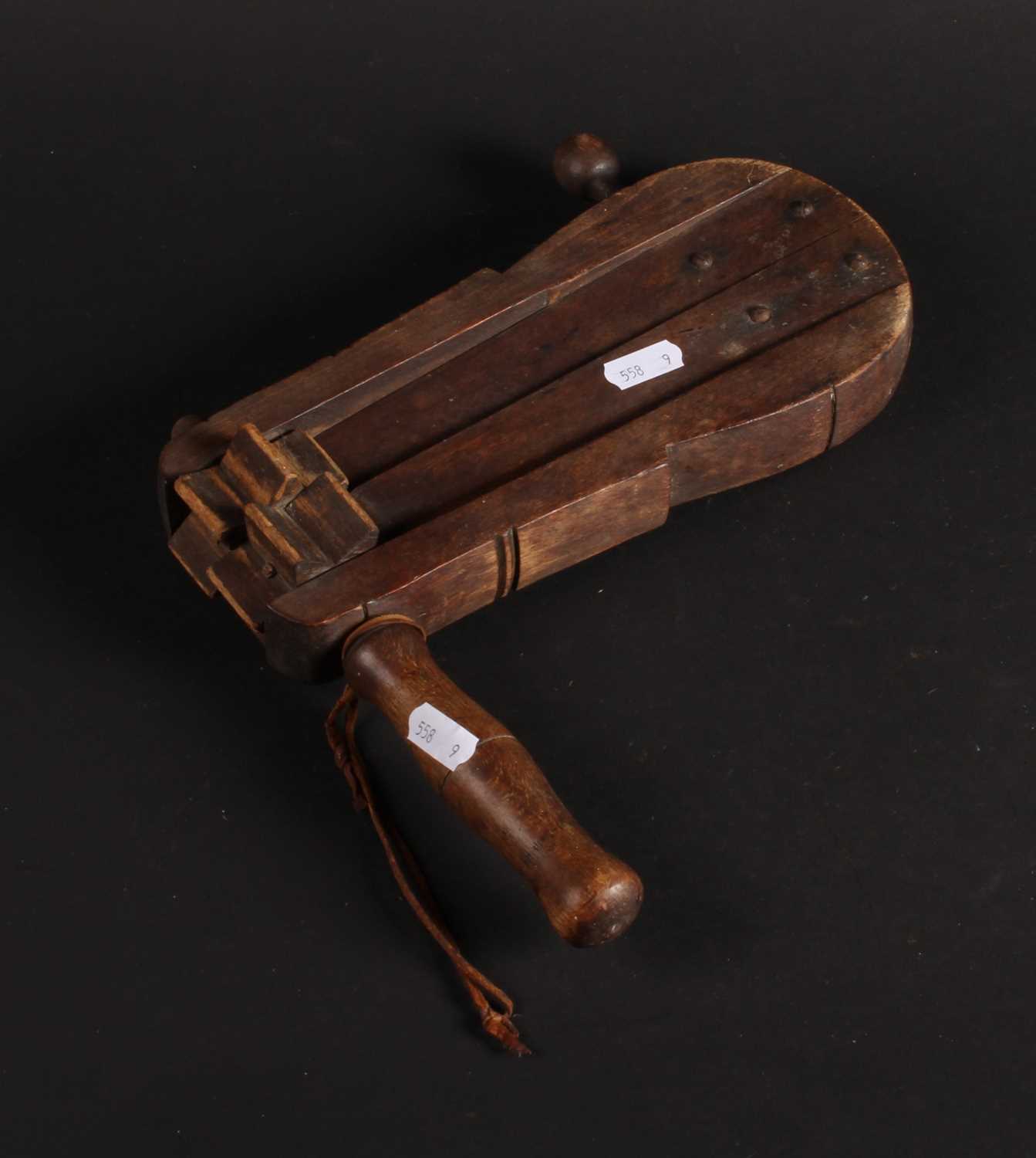 Lot 698 - A Victorian wooden police rattle