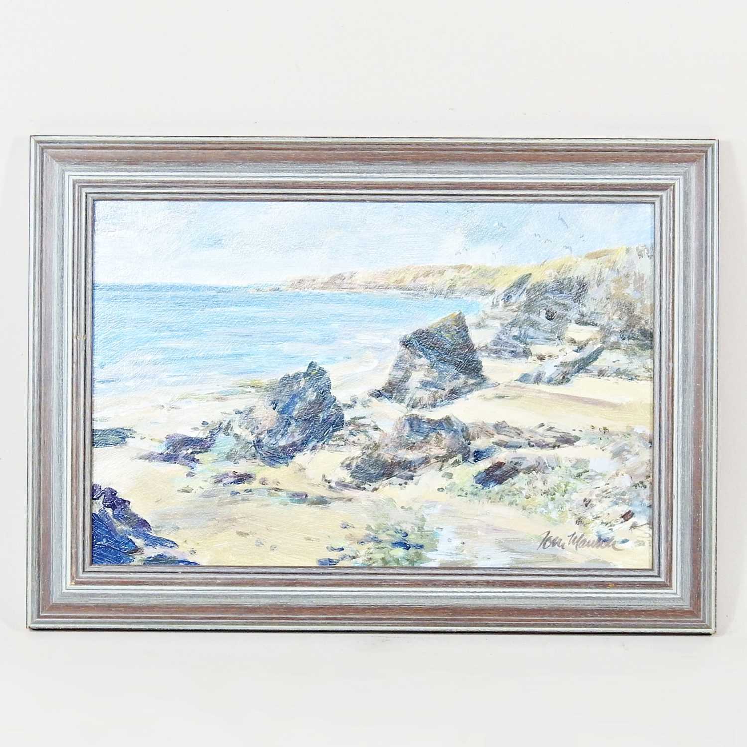 Lot 37 - Tom Manson, contemporary, Bedruthan Steps,