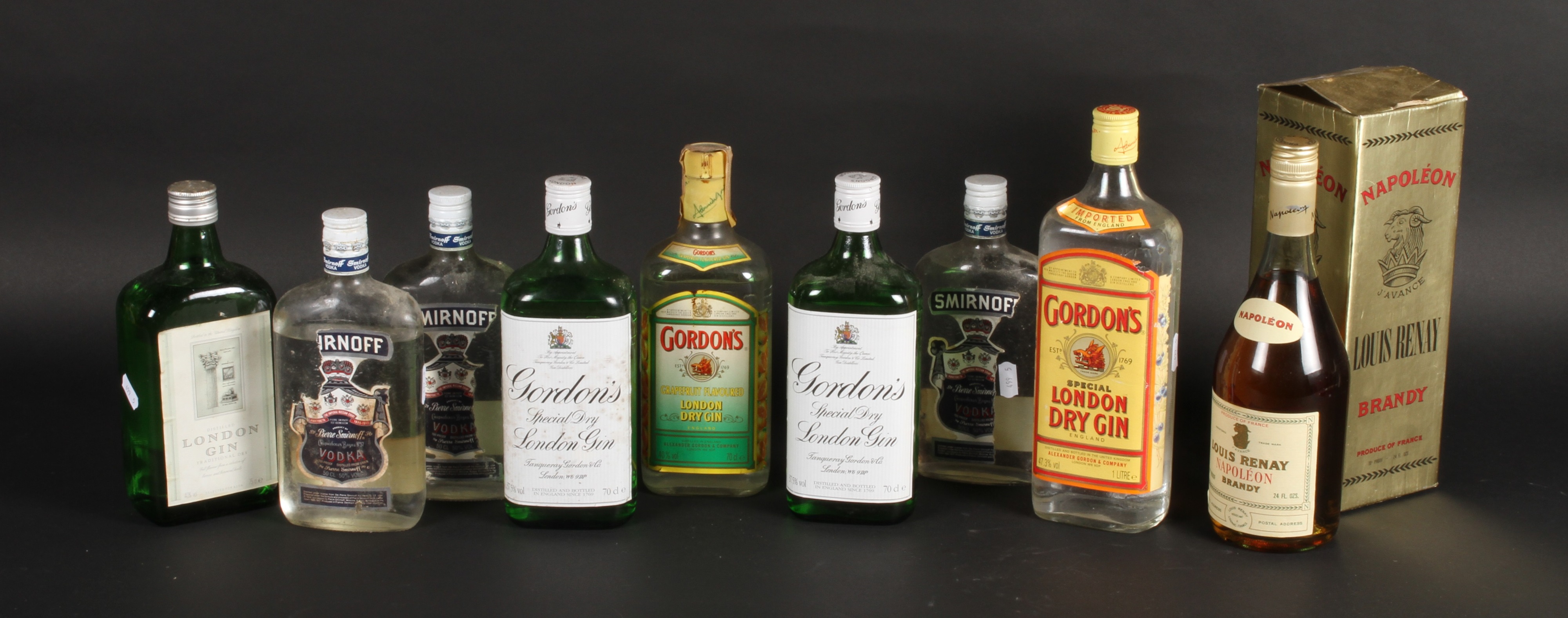 Lot 141 - A collection of spirits, including four