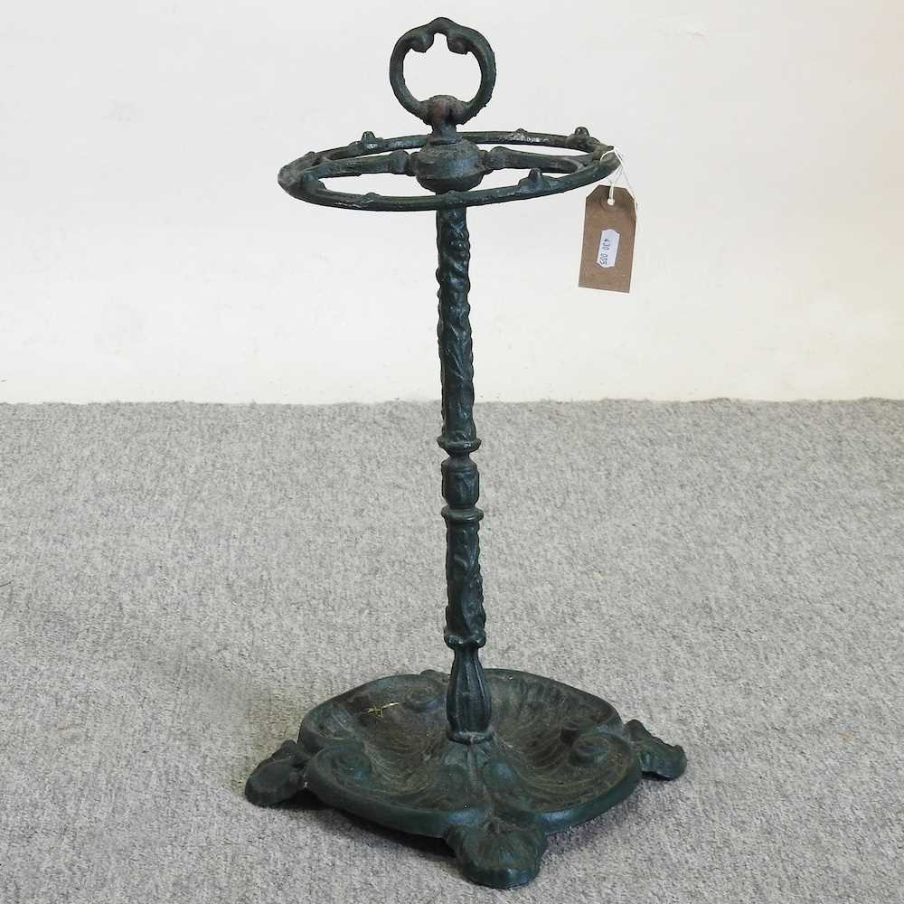 Lot 176 A Cast Iron Stick Stand Lot 176 A Cast Iron Stick Stand
