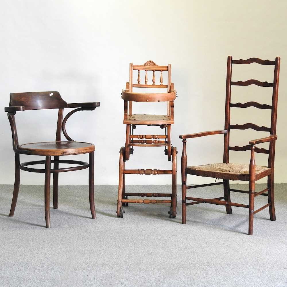 Lot 482 - A Victorian metamorphic child's high chair