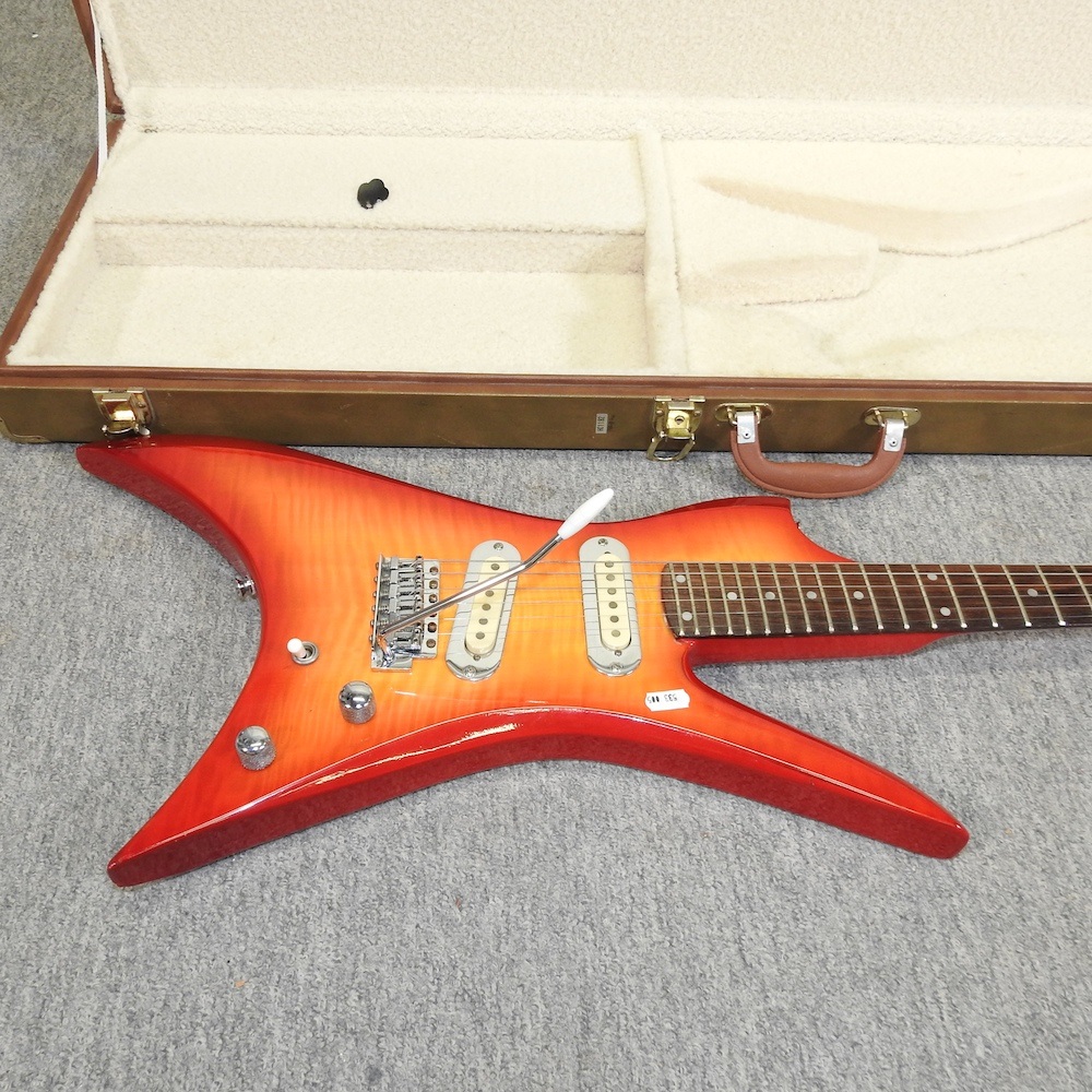 Lot 636 - A Hondo H2 electric guitar