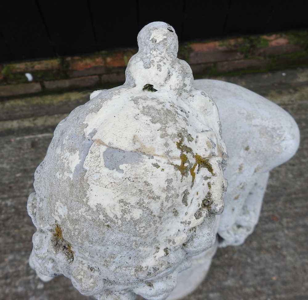 Lot 153 - A composition garden statue