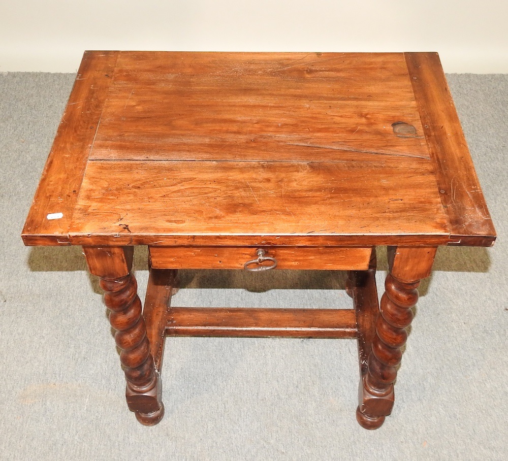 Lot 537 - A hardwood side table