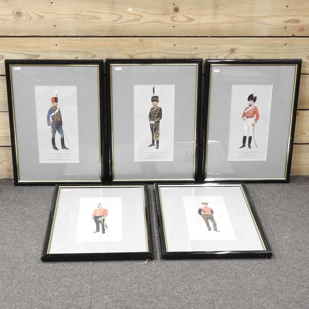 Lot 198 - A set of five military prints