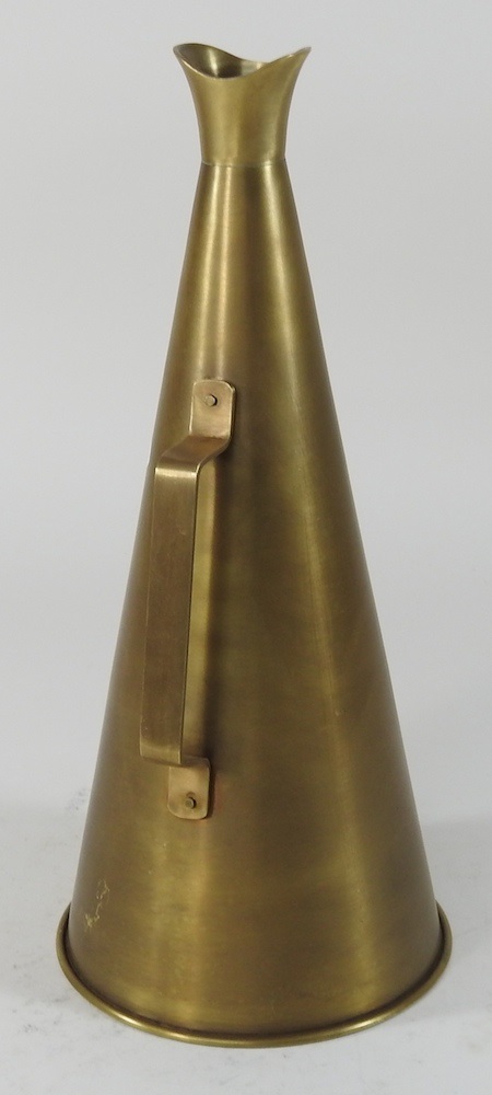 Lot 240 - A brass megaphone