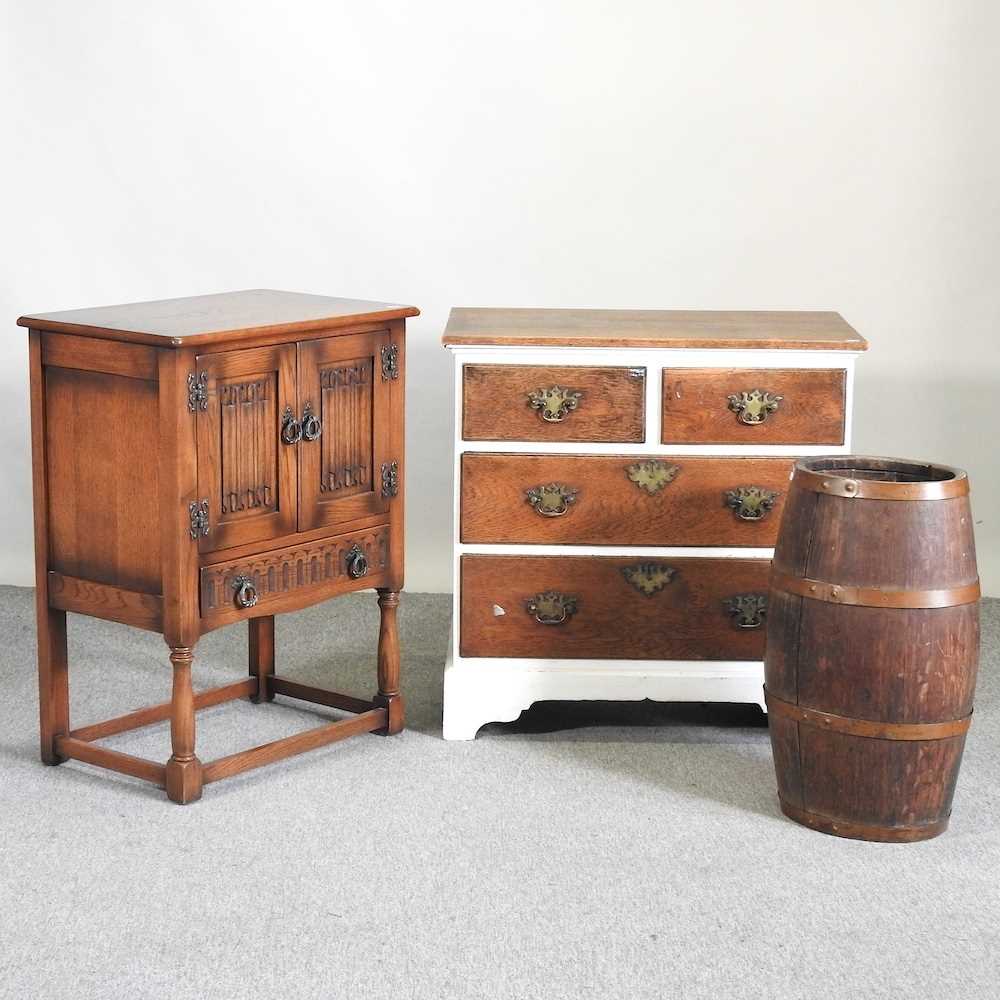 Lot 413 - Two chests and a stand