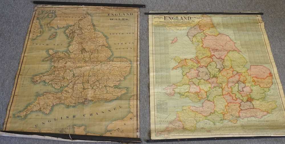 Lot 193 - A mid 20th century steam railway map